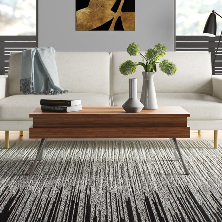 Mid century modern coffee table lift top store